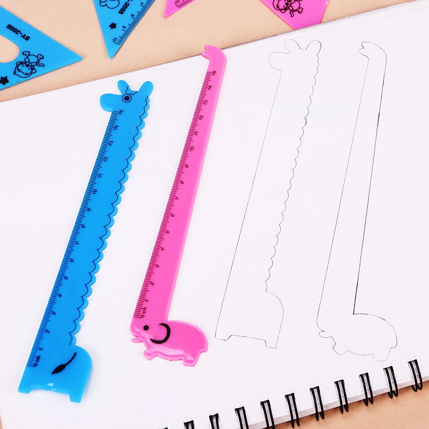 4PCS/Set 15cm Plastic Straightedge Ruler 180 Degre... – Vicedeal
