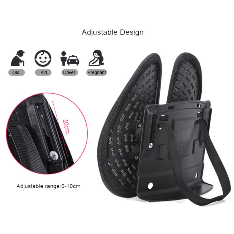 Car Breathable Lumbar Support Cushion Multi-Functi... – Grandado