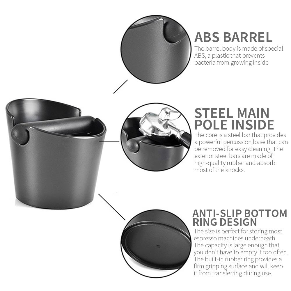 Black Coffee Filter Box Coffee Grounds Container E... – Grandado