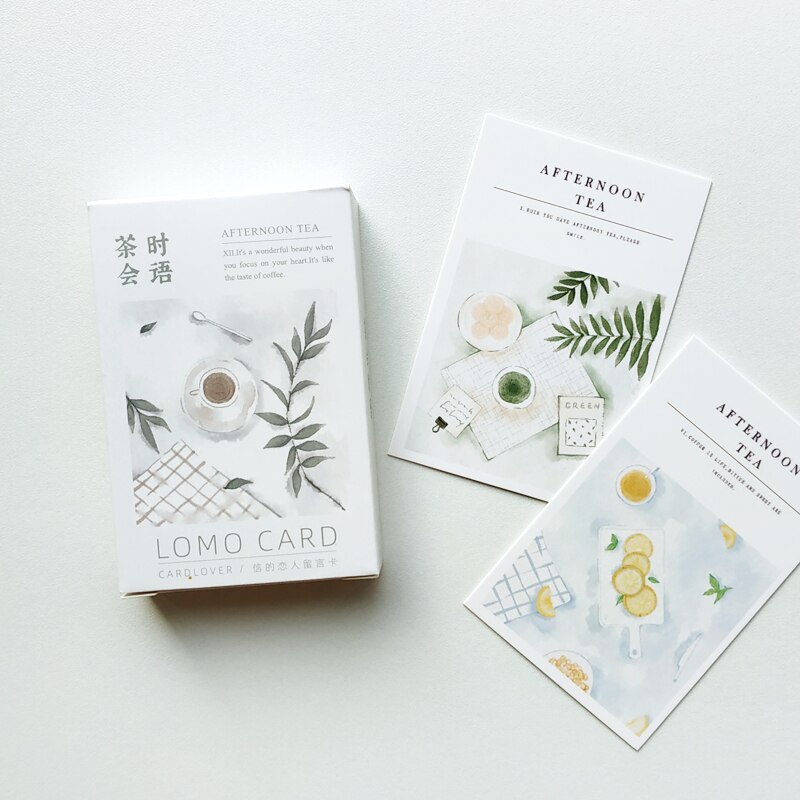 52*80mm Novelty Afternoon Tea Lomo Card Mini Postc... – Grandado