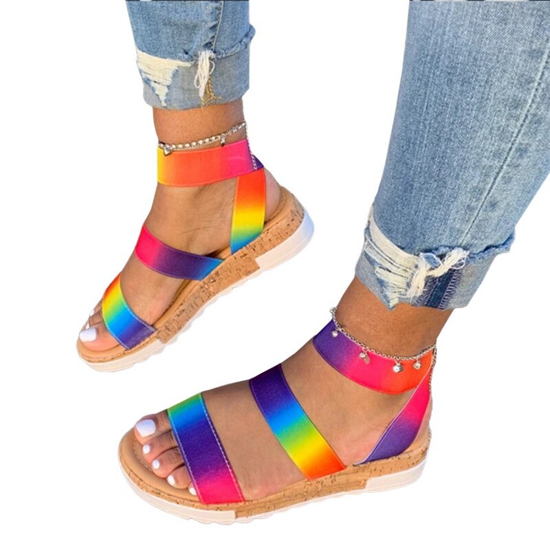 Litthing Female Sandals Summer Multi Color Platfor... – Grandado