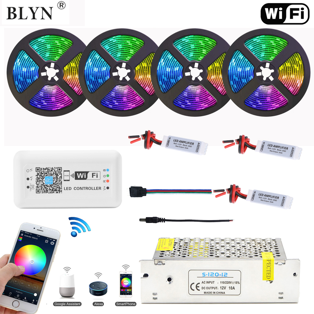 Tira de luces LED RGB de 20M y 15M impermeable 505... – Grandado