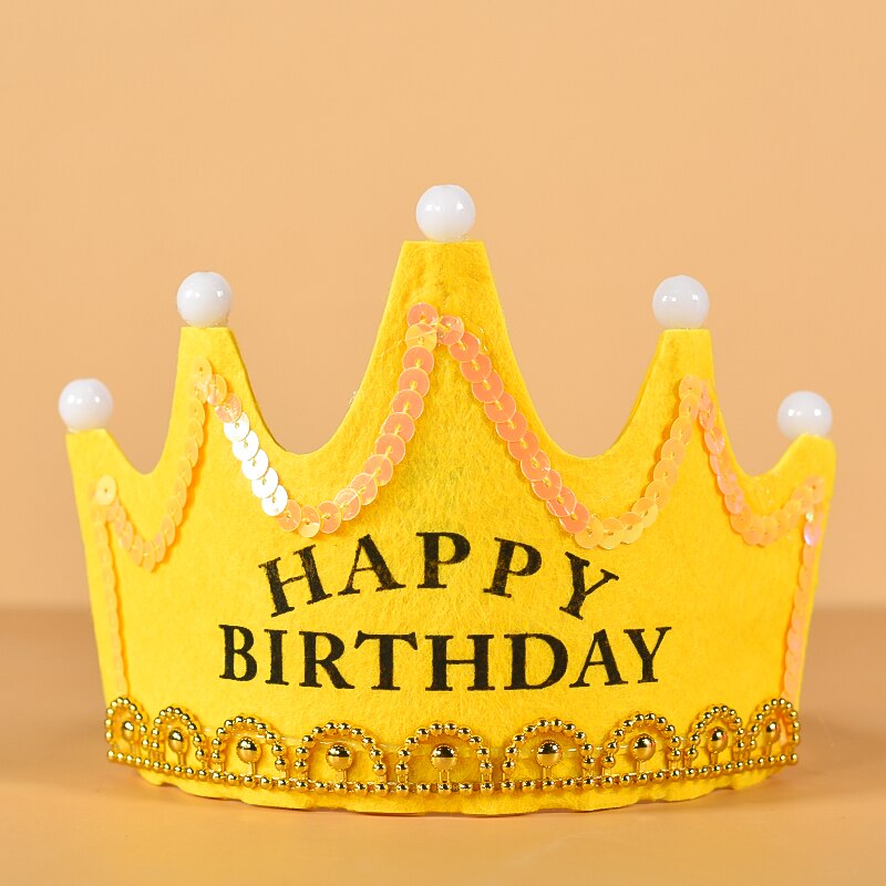 Lighting Crown Happy Birthday Hats For Kids Birthd... – Grandado