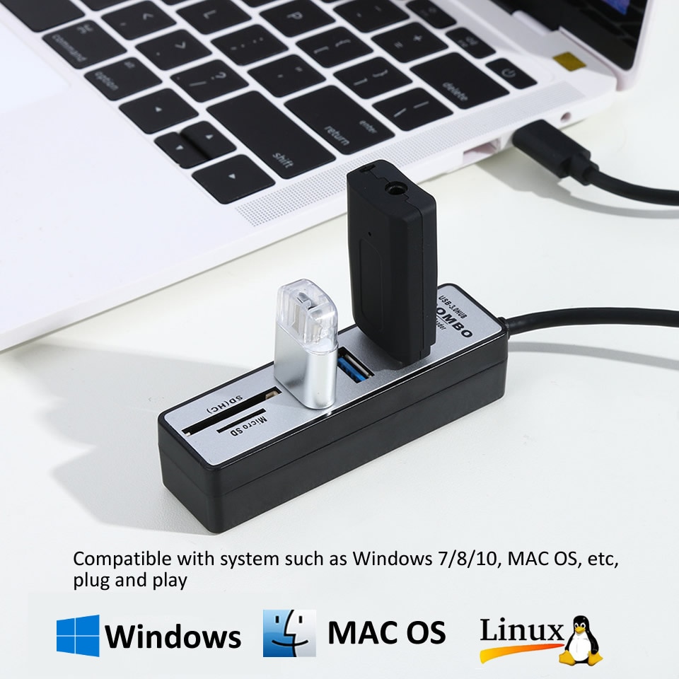 30cm usb hub 3.0 usb c hub usb splitter 3.0 type c... – Vicedeal