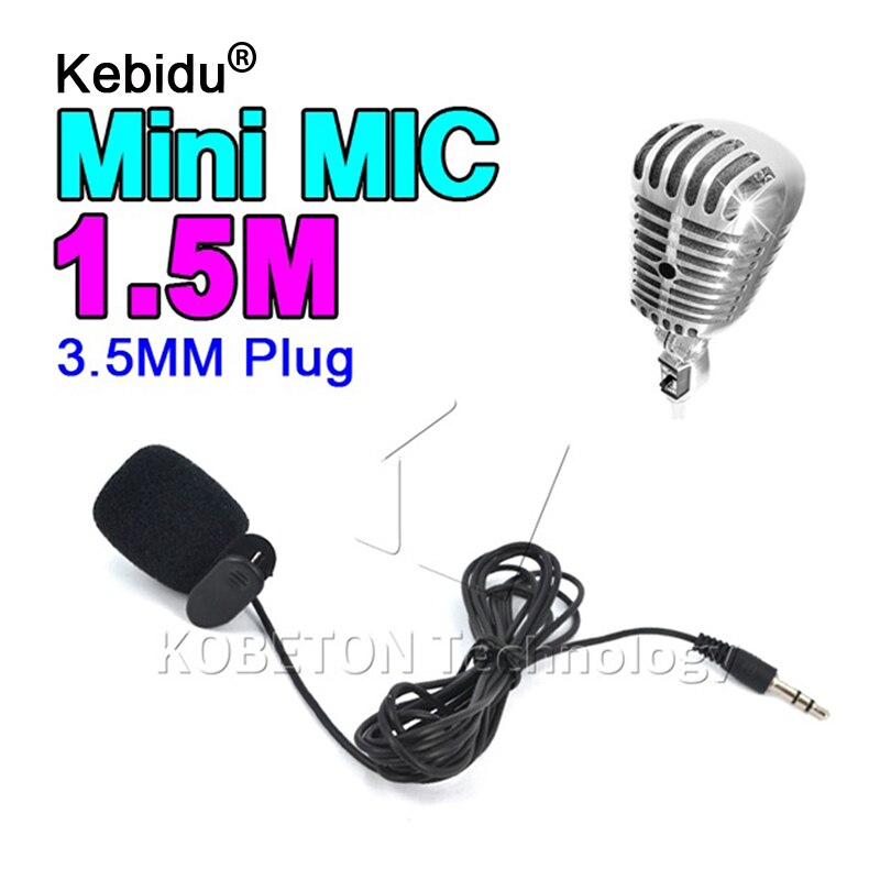 Universal 1.5M 3.5mm Mini Headset Microphone Lapel... – Grandado