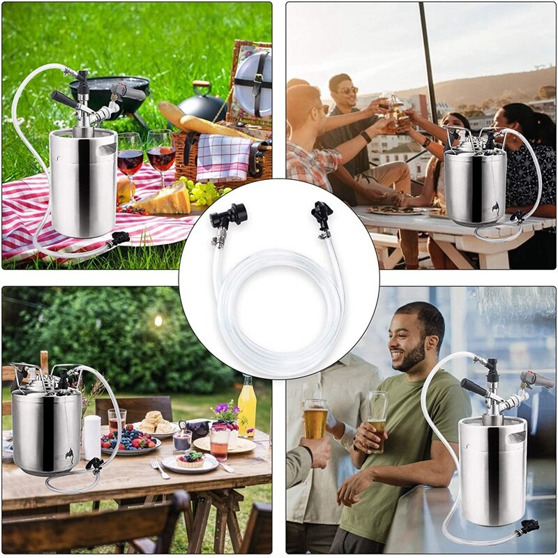 Beverage Dispenser Hose Outdoor Faucet Lock 3ft Ball Lock Beer Line For ...