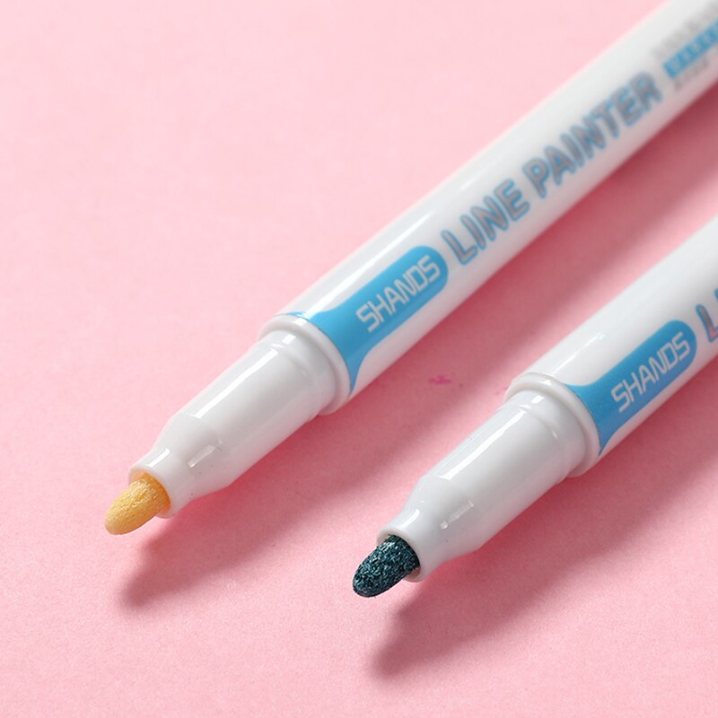 8 Pcs Double Line Contour Pen Color Marker Pen Stu... – Vicedeal