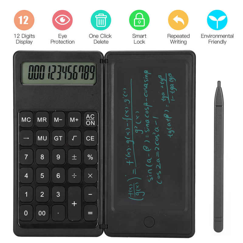 LCD Foldable 12 Digits Display Calculator Writing ... – Grandado
