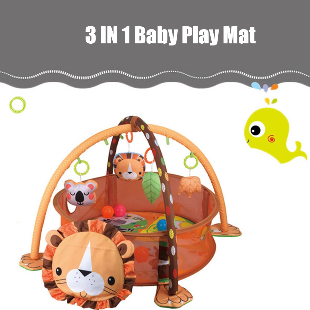 3 in 1 Baby Playing Mat Tapete Infantil Kids Rug P... – Grandado