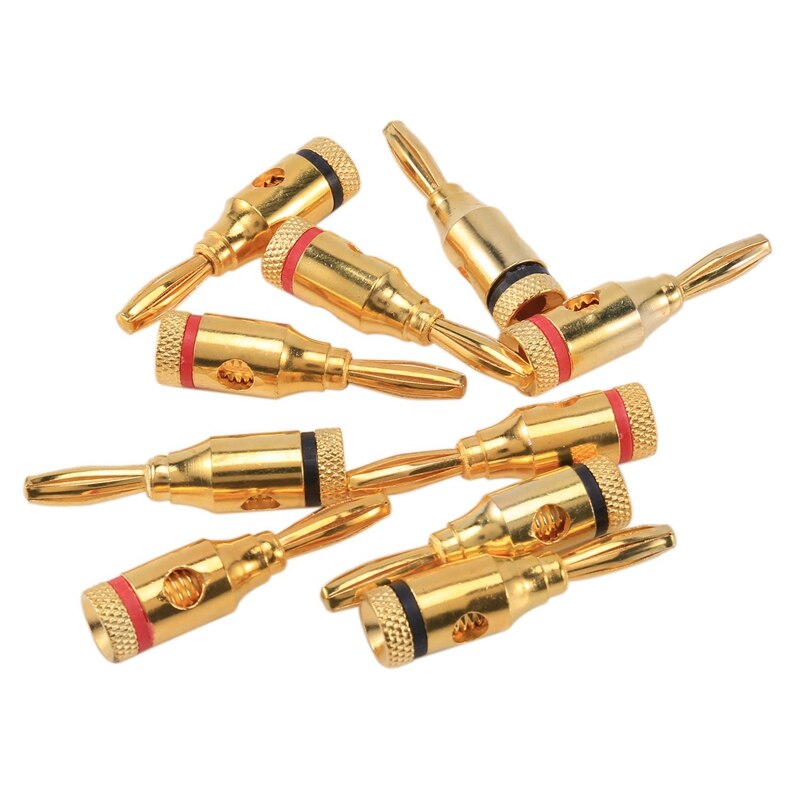 Banana Plugs,Connectors, Open Screw Type, 10 Pairs – Grandado