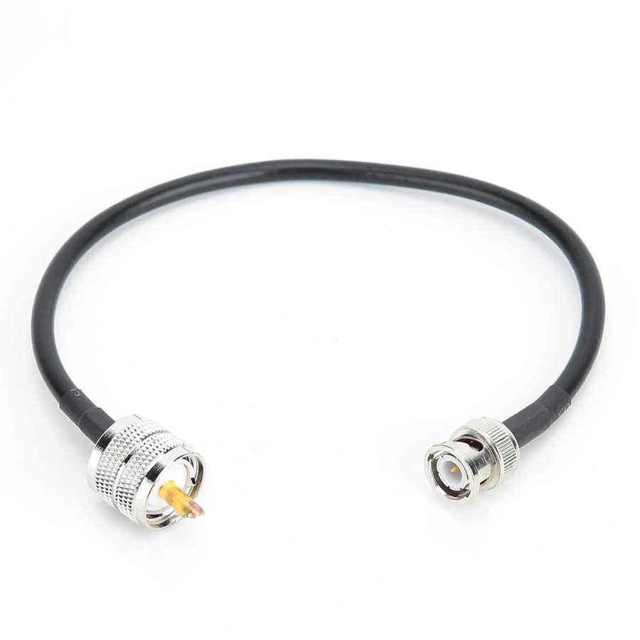 UHF male connector (PL-259) to BNC male 50 ohm coa... – Vicedeal