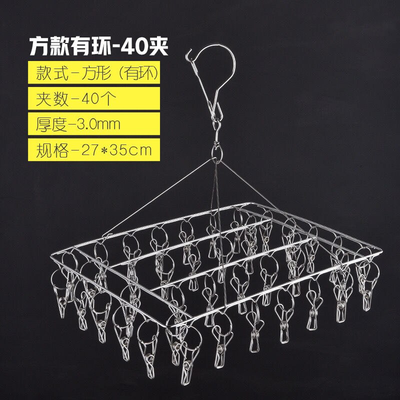40 Clips Rvs Winddicht Wasknijper Wasserij Hanger ... – Vicedeal