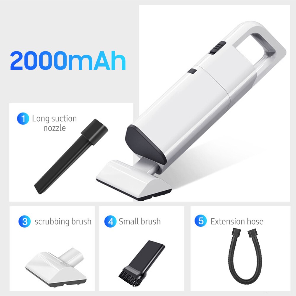 Snoerloze Elektrische Stofzuiger Zuig Machine 2000... – Vicedeal