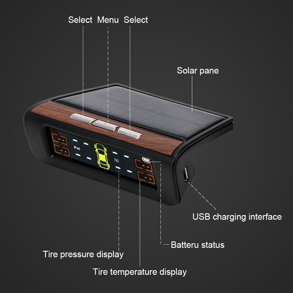 LEEPEE Digital LCD Display Tyre Pressure Monitorin... – Grandado