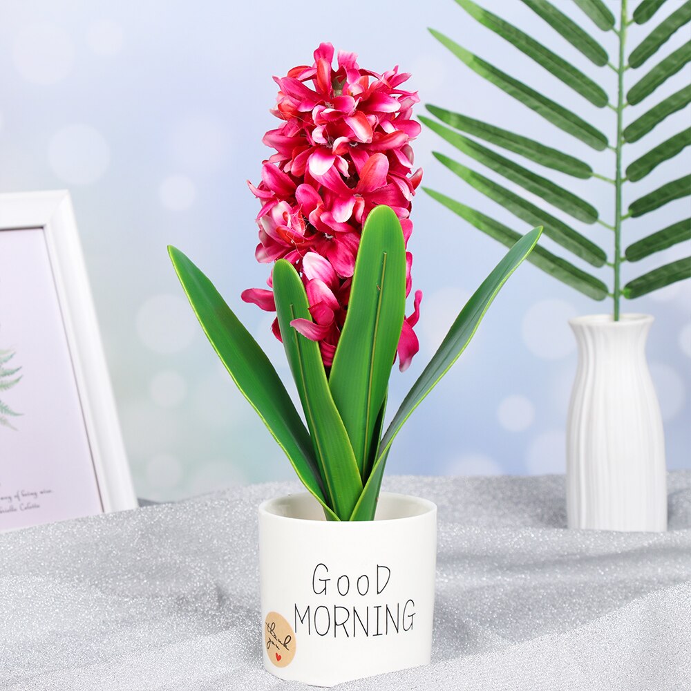 1PC Artificial Flower Hyacinth With Bulbs Ceramics... – Grandado