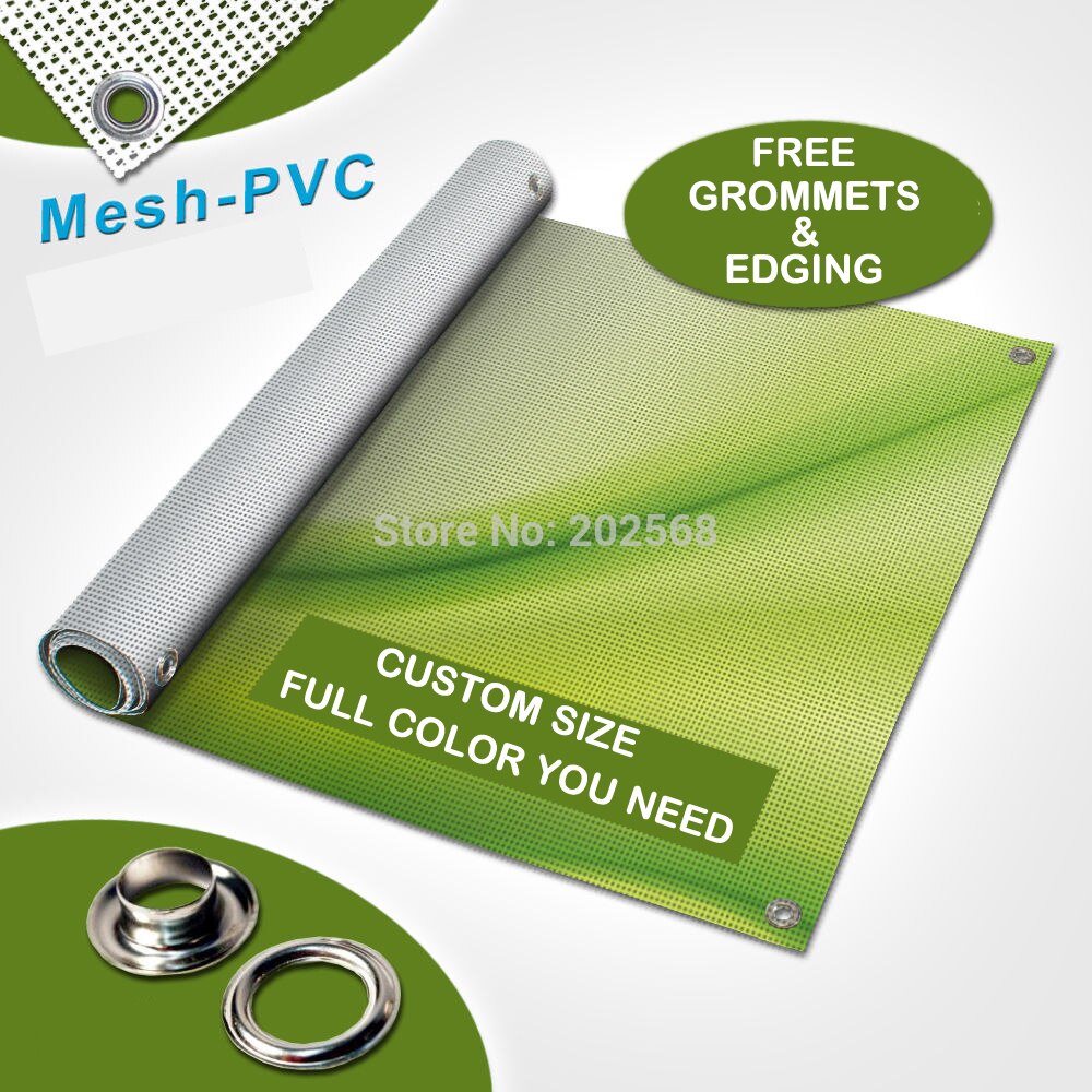 PVC Mesh Banner/Mesh Fence Banner/Mesh Fabric Bann... – Grandado