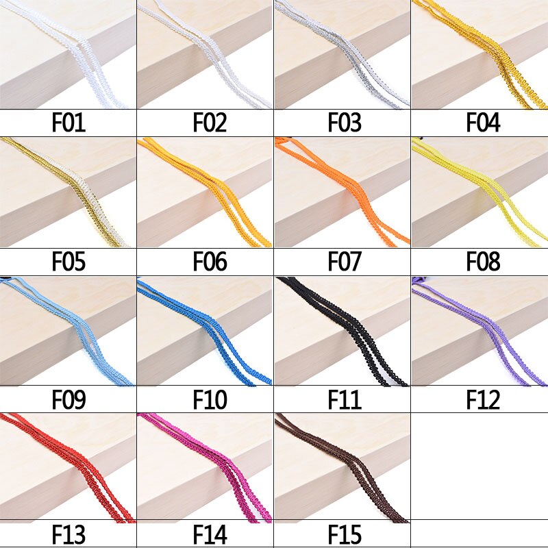 5m Curve Lace Trim Ribbon Centipede Braided Lace D... – Grandado