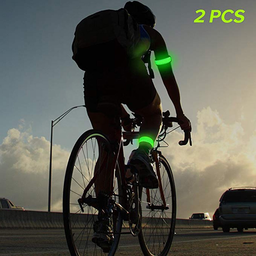 2 Pack Running Light Sports LED Wristbands Adjusta... – Grandado