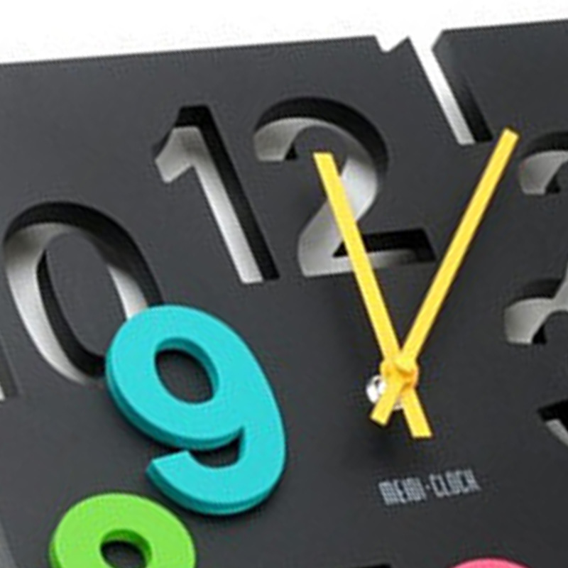 Hanging Wall Clock Modern 3D Novelty Silent Europe... – Grandado