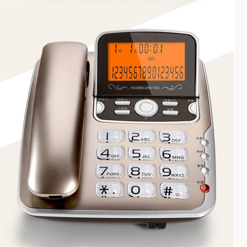 Home Hotel Wired Corded Telephone Desktop Phone Of... – Vicedeal