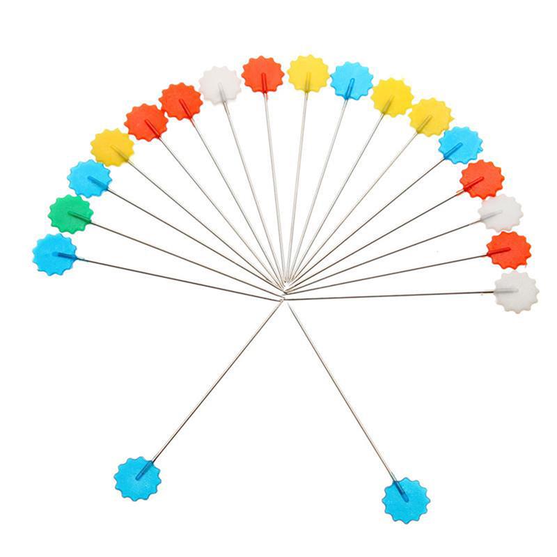 100pcs Plum Blossom Head Pins Flower Plastic Head ... – Grandado