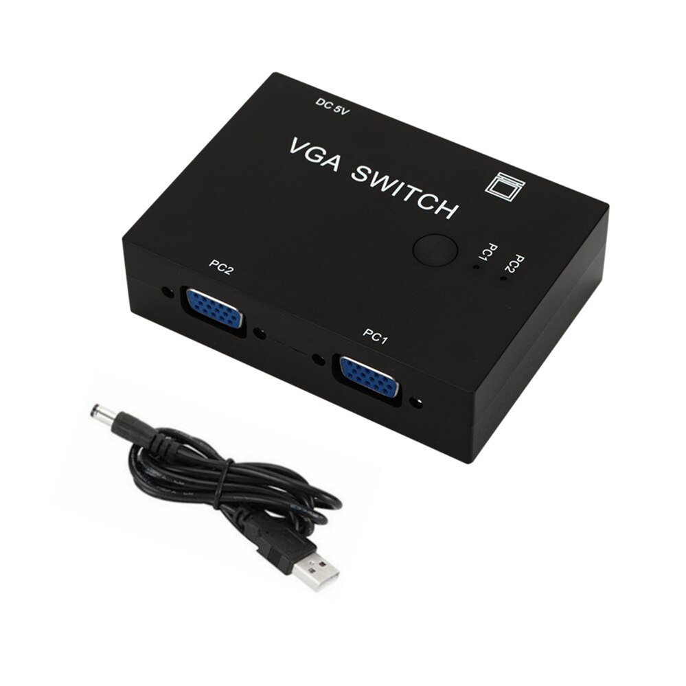 PzzPss 2 In 1 Out VGA Switcher 2 Port VGA Switch B... – Vicedeal