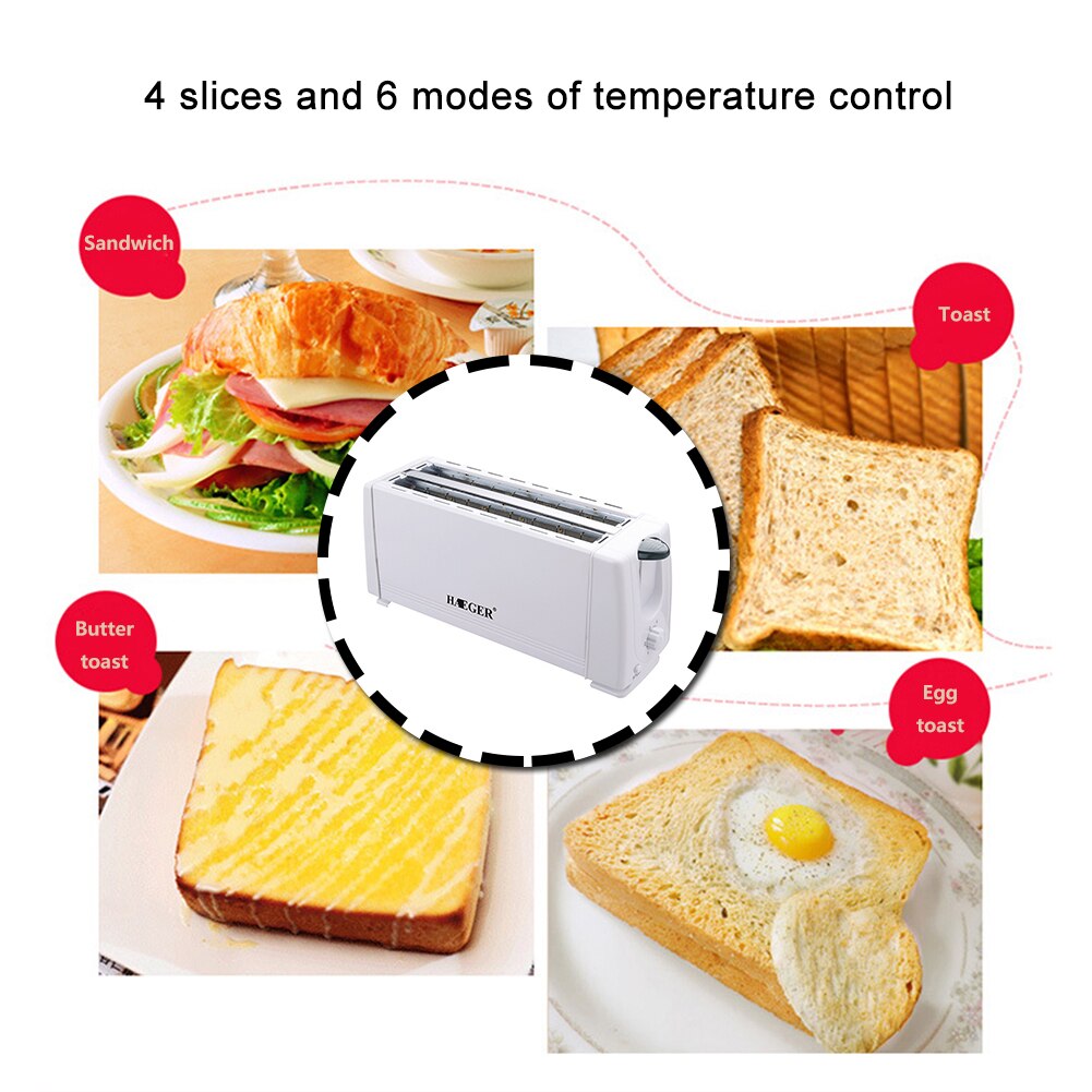 1200W Toaster Edelstahl Automatische Elektrische B... – Vicedeal