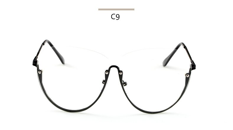 mode half frame zonnebril voor vrouwen luxe zomer ... – Grandado