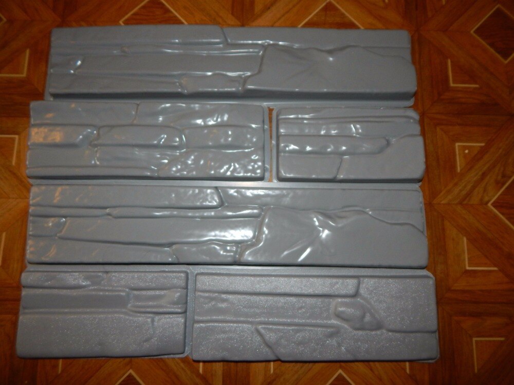 Set 6 Plastic Mallen voor Beton Gips muur steen te... – Grandado