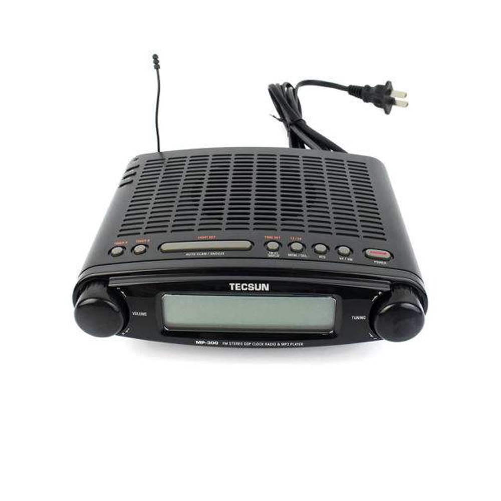 Tecsun MP-300 FM Stereo Radio DSP Clock MP3 Player... – Grandado