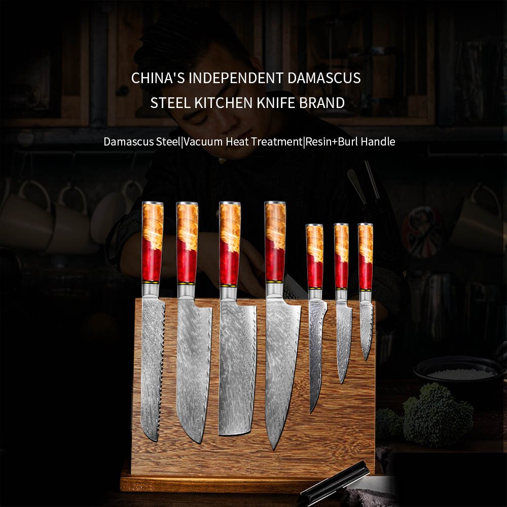 MOKYING Forged Damascus Kitchen Knife 67 Layers Ja... – Vicedeal