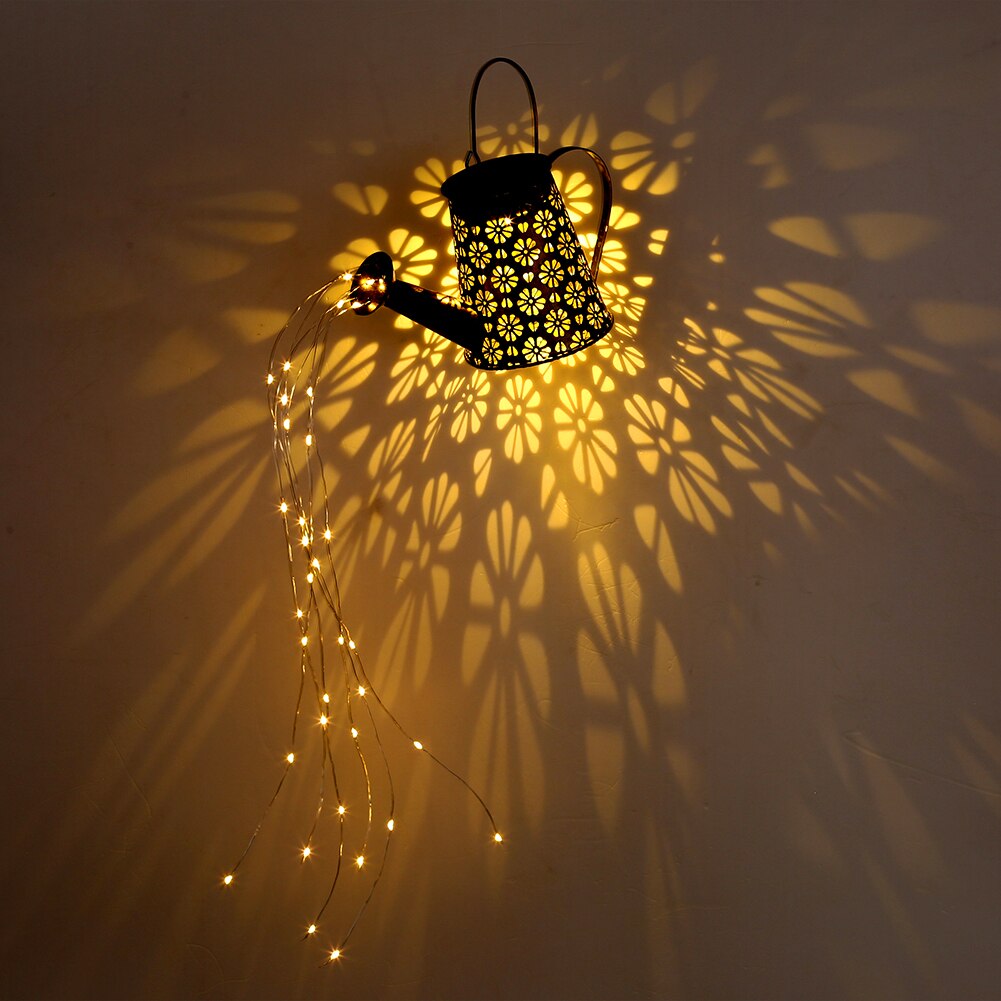 LED Solar Kettle Lamp Watering Can Flower Fairy St... – Vicedeal