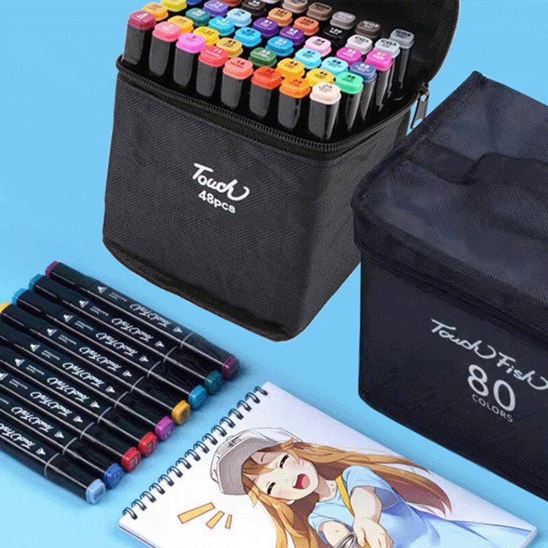 Double Head Marker Pen Touch Marker Set 80 Colors ... – Grandado