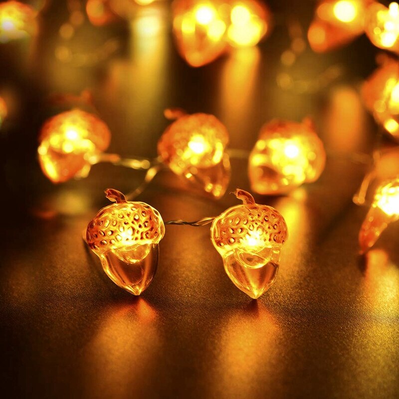Led String Lights 40 Leds Acorn Lights String Batt... – Vicedeal