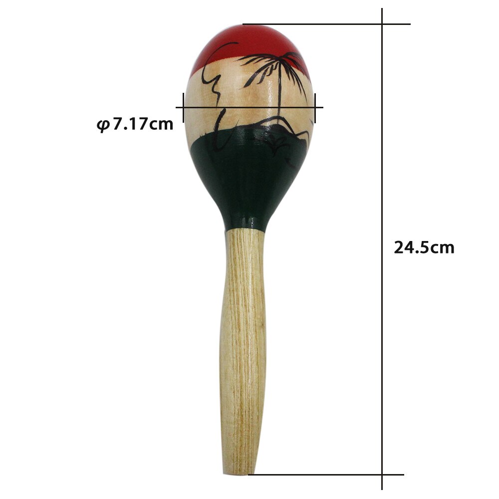 Pair of Wooden Large Maracas Rumba Shakers Rattles... – Vicedeal