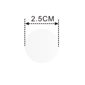 1600 round frosted translucent labels PET scrapboo... – Grandado