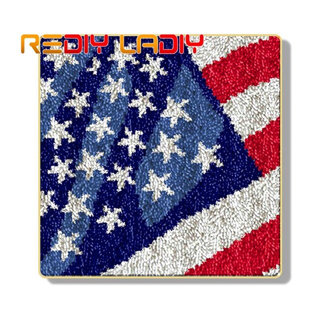 Latch Hook Rug Football Mat Crocheting Carpet Rug ... – Vicedeal