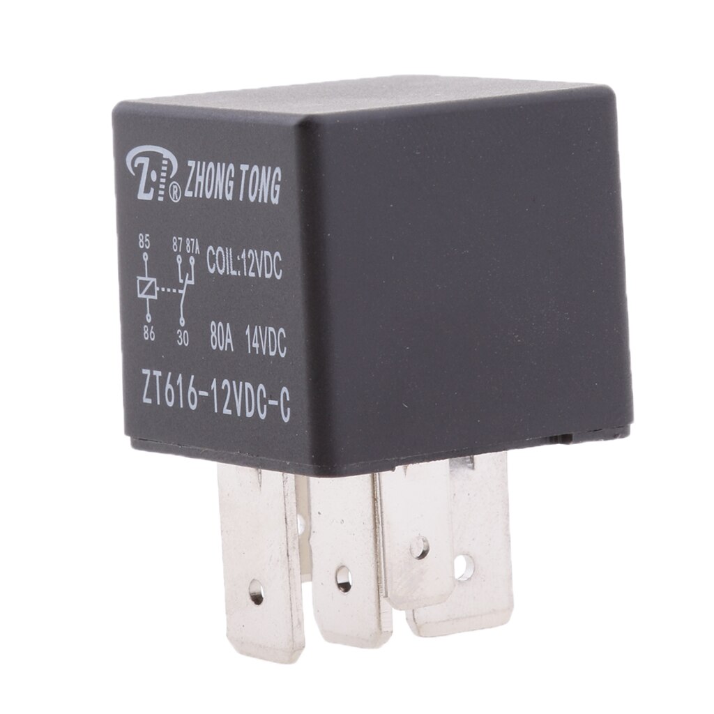 12V 80A 5 Terminals Change Over Relay SPDT Contact... – Grandado