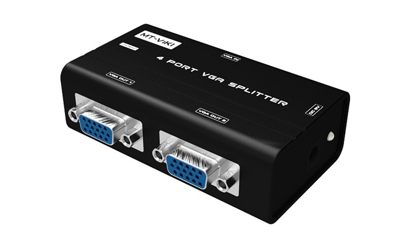 2 or 4 ports vga splitter plast 250 mhz plast hd ... – Vicedeal