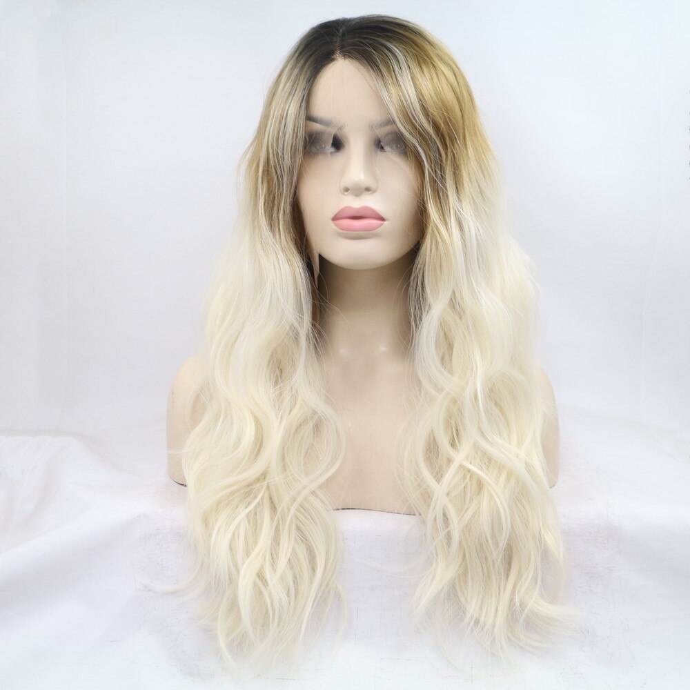 Sylvia Ombre Blonde Synthetic Lace Front Wig Loose... – Vicedeal