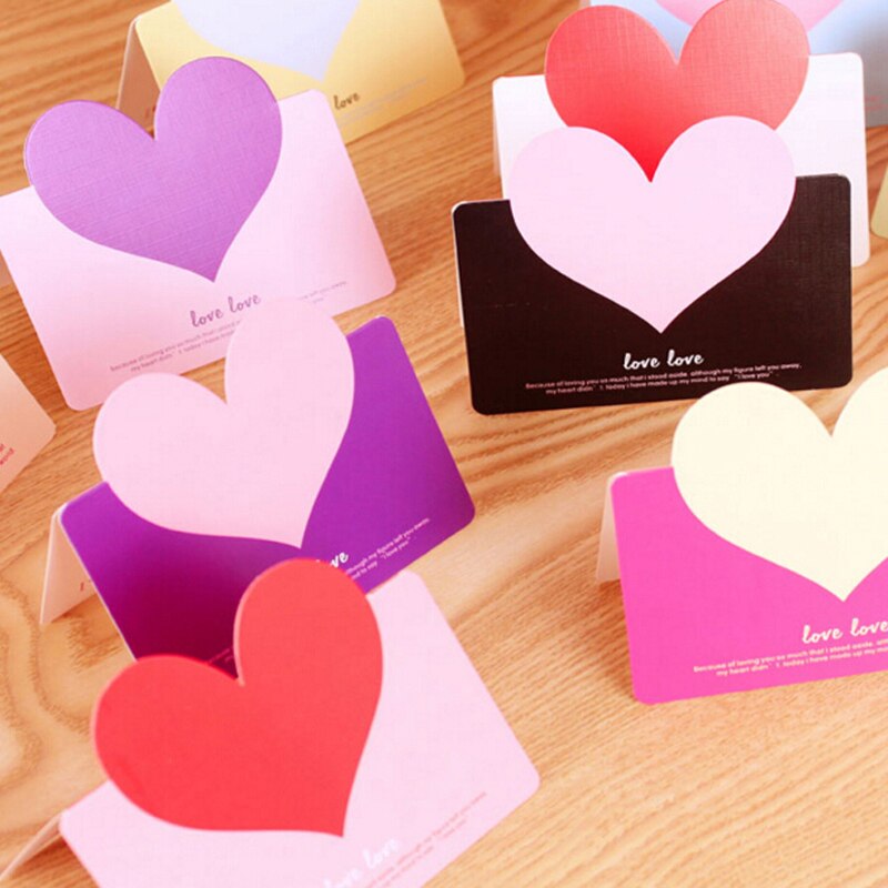 Neue 30 stücke Herz Form Geburtstag Grußkarten Mit... – Grandado