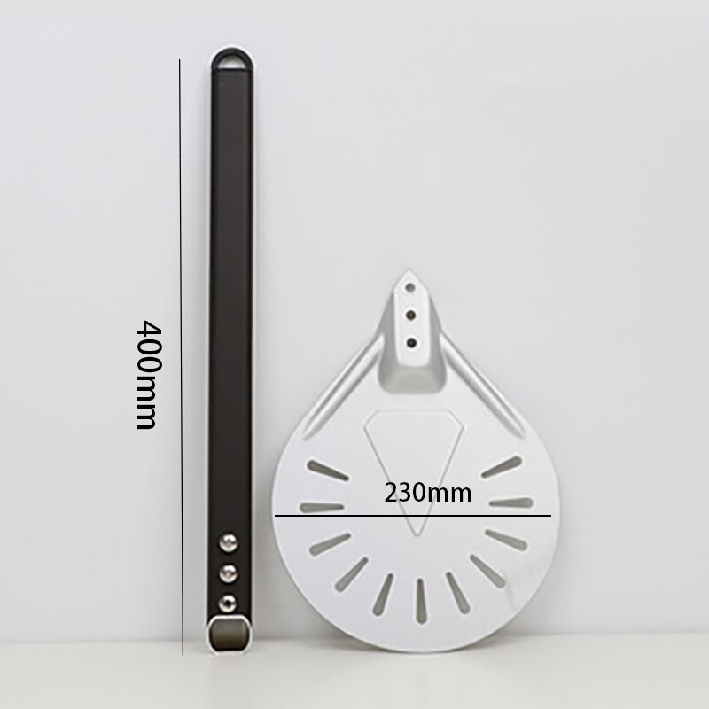 Metal Pizza Turning Peel Oversize Long Round Pizza... – Grandado