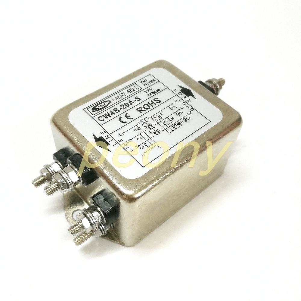 Power EMI filter CW4B 10A 20A 30A 40A S three-phas... – Grandado