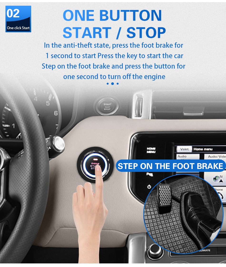 PKE one key start, remote control keyless entry, r... – Grandado