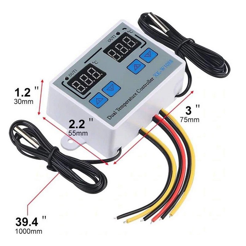 Controlador de temperatura Digital LED, termostato... – Grandado