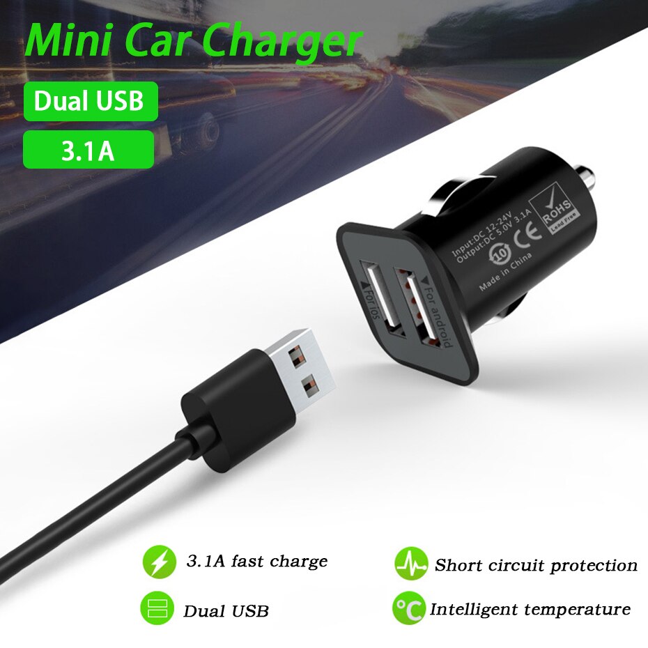 Universele Autolader Dual Usb Port Smart Telefoon ... – Vicedeal