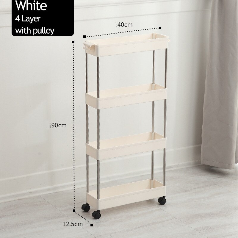 2/3/4 Layer Gap Storage Rack Kitchen Slim Slide To... – Grandado
