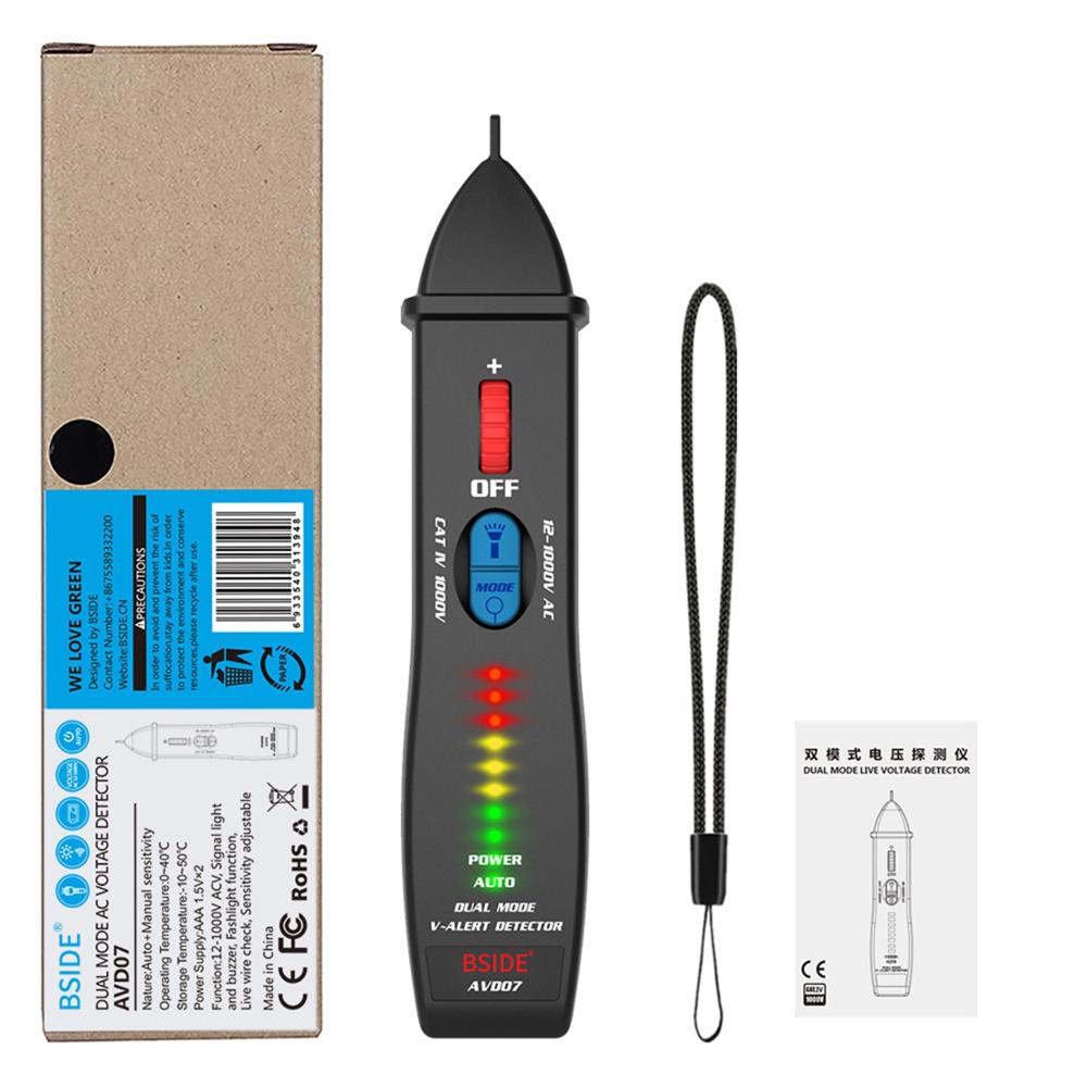 Non-contact Voltage Detector indicator BSIDE AVD07... – Vicedeal