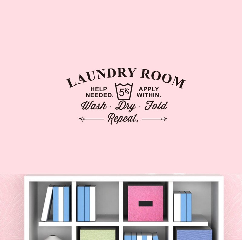 -Laundry Room Rules Wash Dry Fold Vinyl Wall Stick... – Grandado