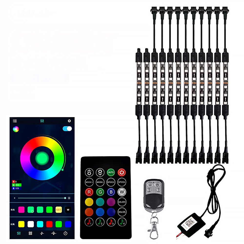 Motorcycle Bluetooth LED Strip Lights APP Control ... – Grandado